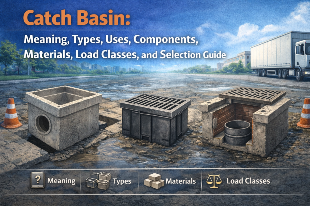 Catch Basin: Meaning, Types, Uses, Components, Materials, Load Classes ...
